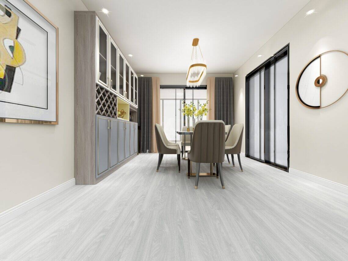 Roble Gris Piso Vinilico - Hauster